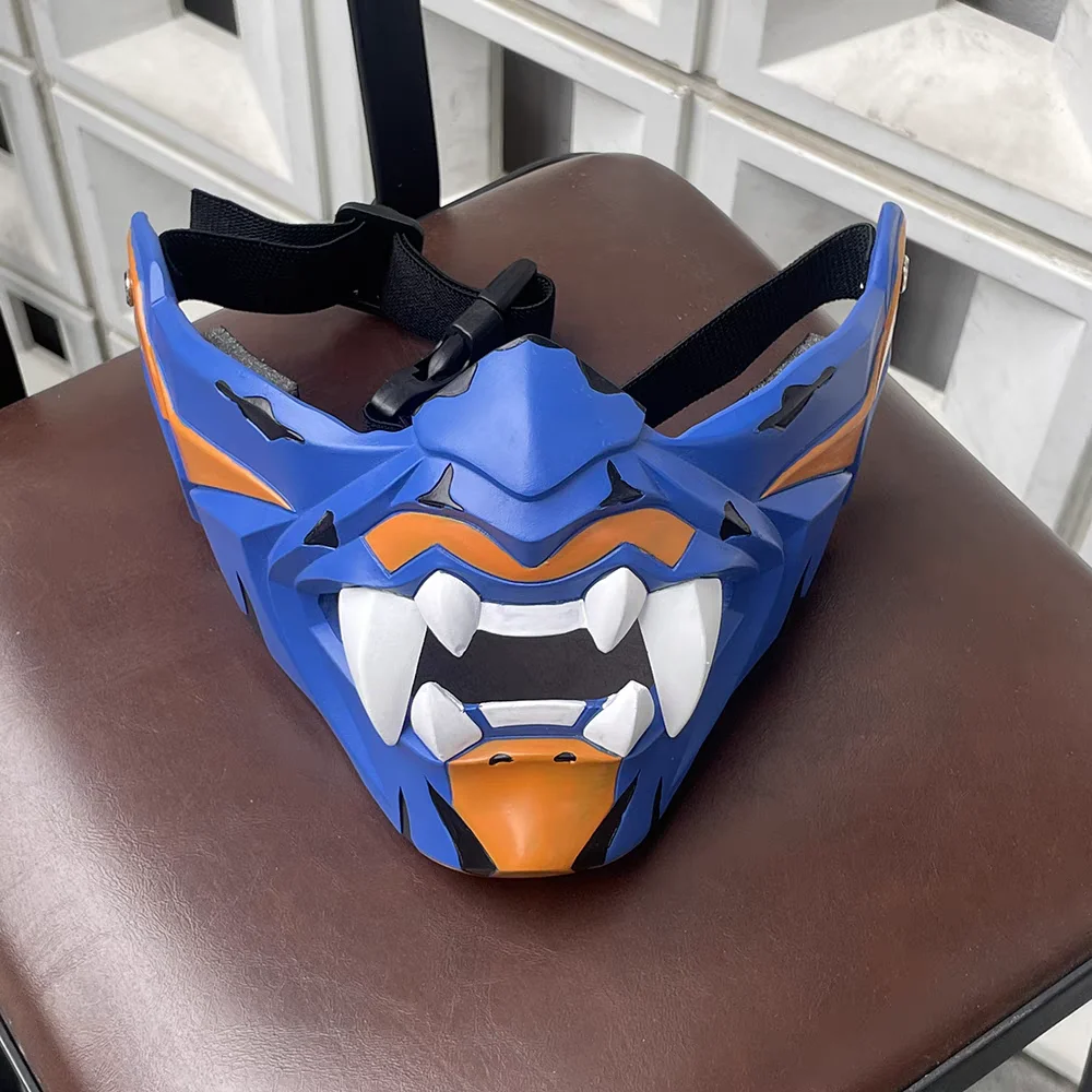 Game Valorant Yoru Half Face Cosplay Mask Halloween Comic Costume ...