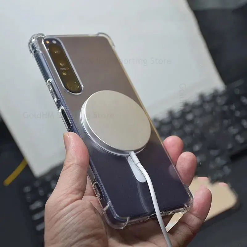 Wireless Charging Magsafing Clear Cover | Sony Xperia 5 Case Magnetic ...