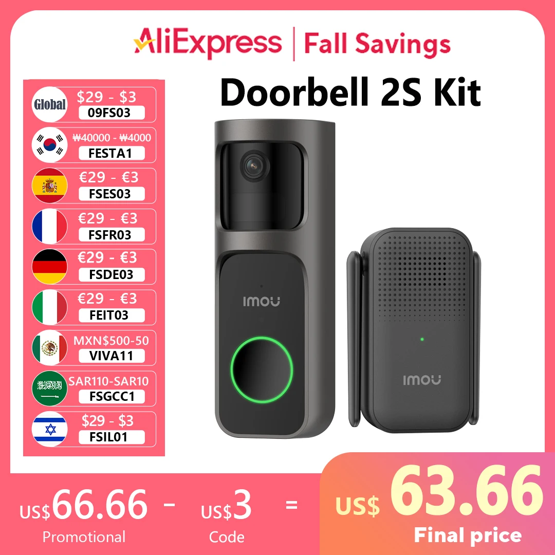 IMOU-timbre-con-v-deo-2S-bater-a-recargable-de-5000mAh-lente-Pan-de-30 ...