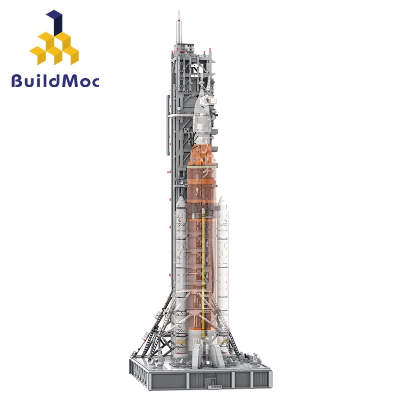 BuildMoc-SLS-Mobile-Launcher-Tower-Rocket-Building-Blocks-Set-Space ...