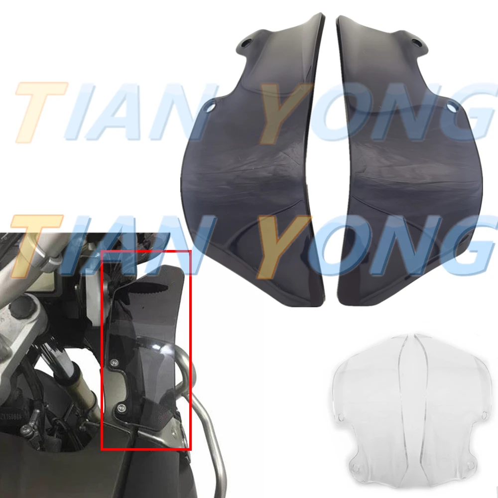 ABS Windscreen Windshield Pair Of Wind Lateral Side Deflector For BMW ...