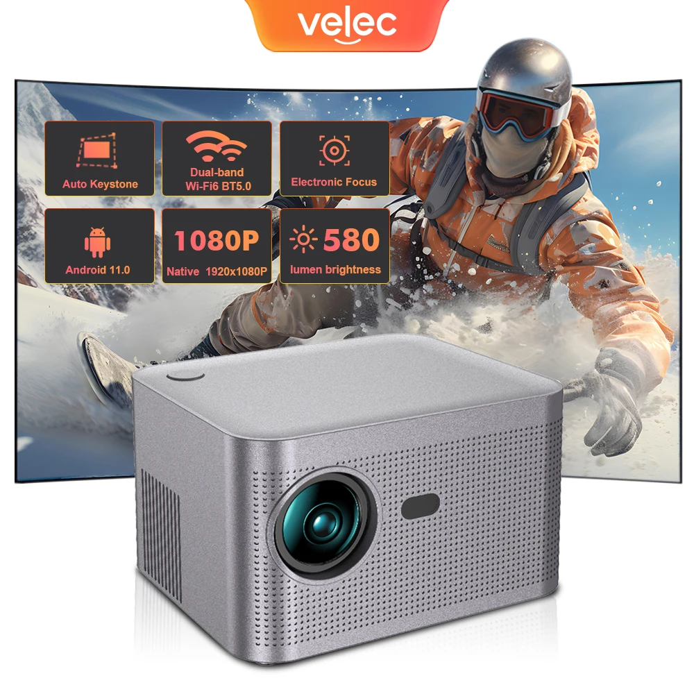 Projector-HY350-4K-Android-11-1920-1080P-580ANSI-Wifi6-BT5-0-Voice ...