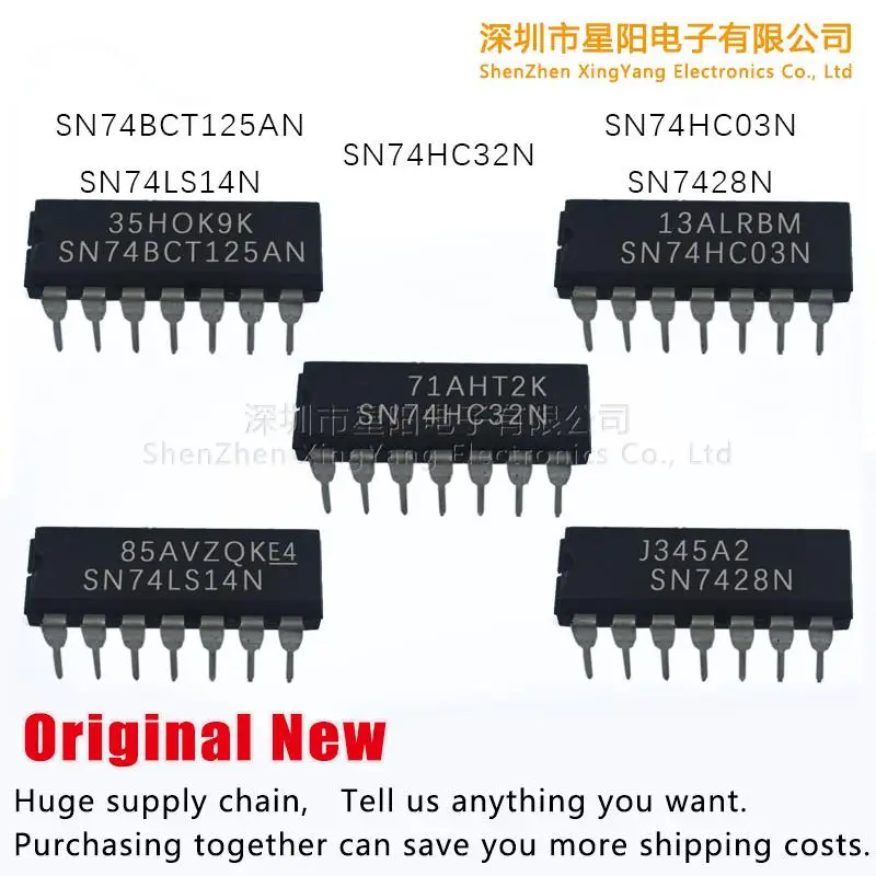 New-original-SN74BCT125AN-SN7428N-SN74HC03N-SN74HC32N-SN74LS14N.jpg