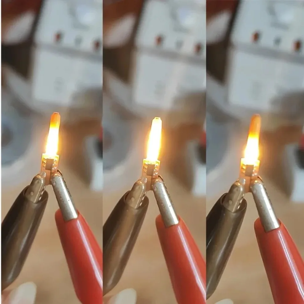 New 3V Led Flash Flame Candles 17mm Filament 1800K Warm Light DIY COB ...
