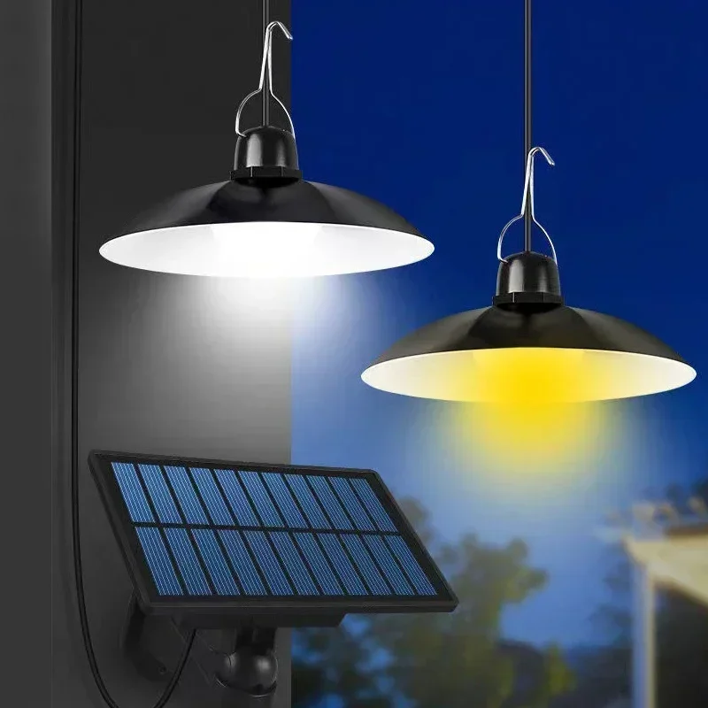 Solar-Pendant-Light-Led-No-Battery-Solar-Powered-Lamp-White-Warm-Light ...