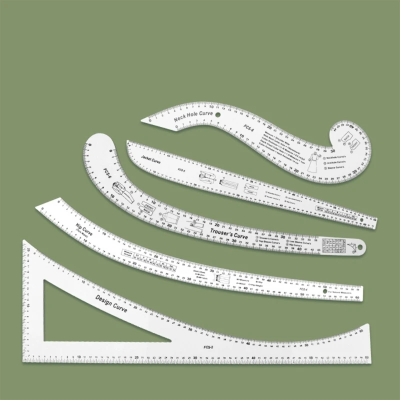 Acrylic-Patchwork-Ruler-Curve-Sewing-Ruler-Measure-Tailor-Ruler-Sewing ...