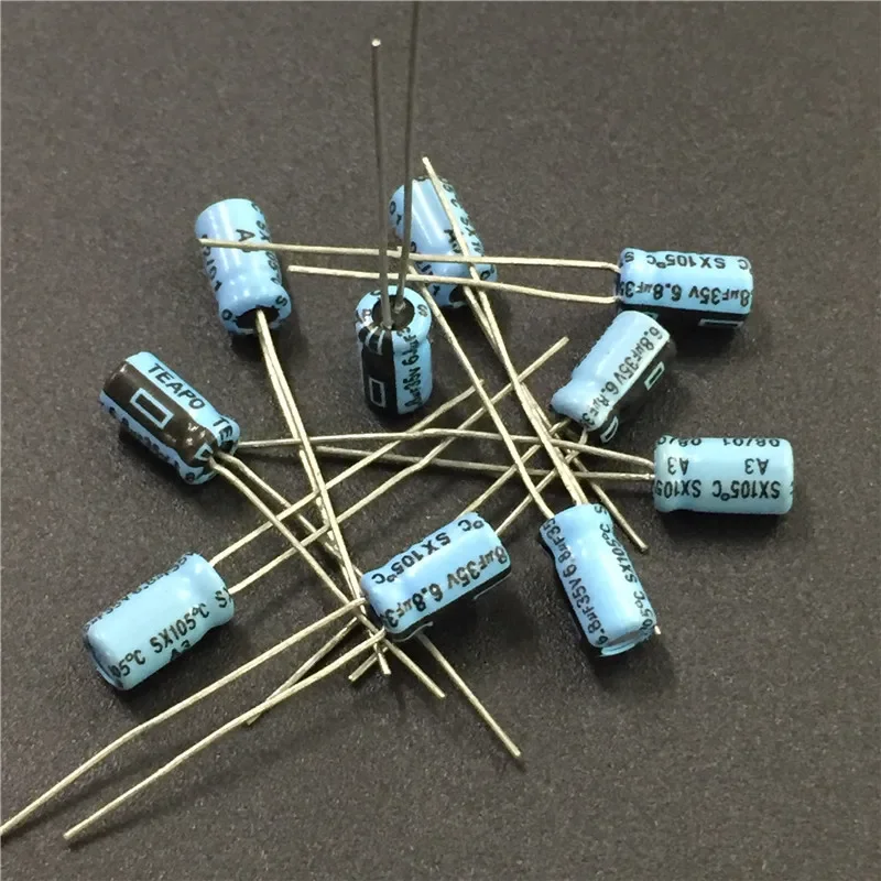 100pcs-6-8uF-35V-TEAPO-SX-Series-4x7mm-35V6-8uF-Aluminum-Electrolytic ...