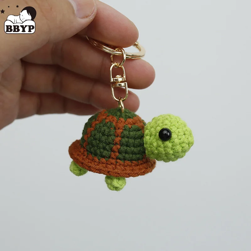 Handmade-Crocheted-Turtle-Key-Chain-Stuffed-Key-Rings-Toys-Lovely ...