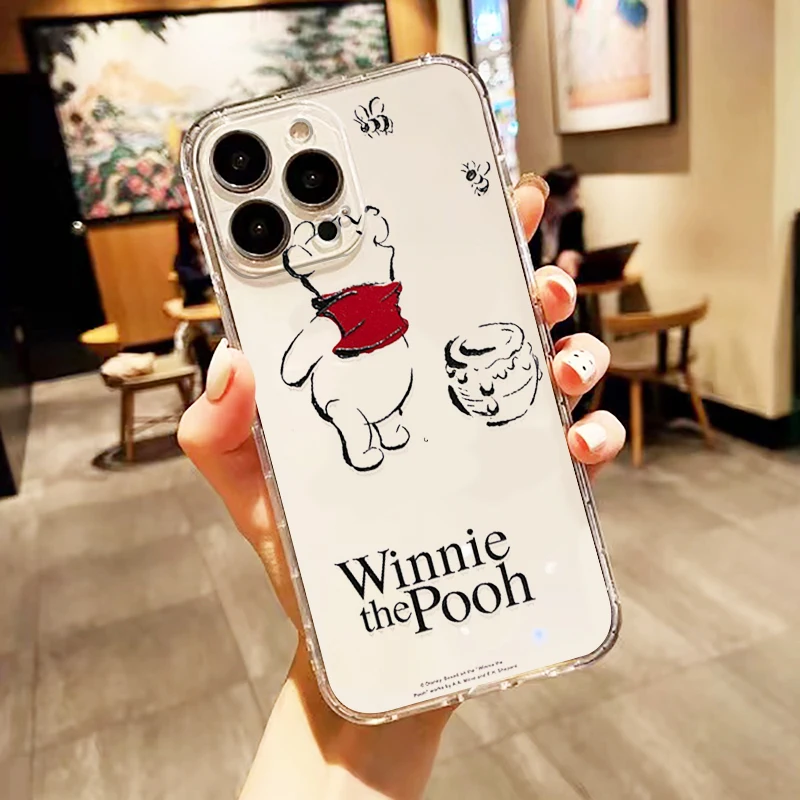 Phone Case For Apple iPhone - Pooh Art Transparent Cover - TH1 - Tunree