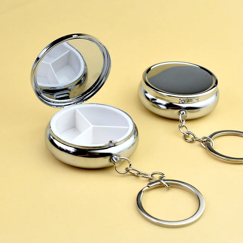 Heat-Sublimation-Blank-For-Print-Metal-Medicine-Box-Pill-Case-Box-Round ...