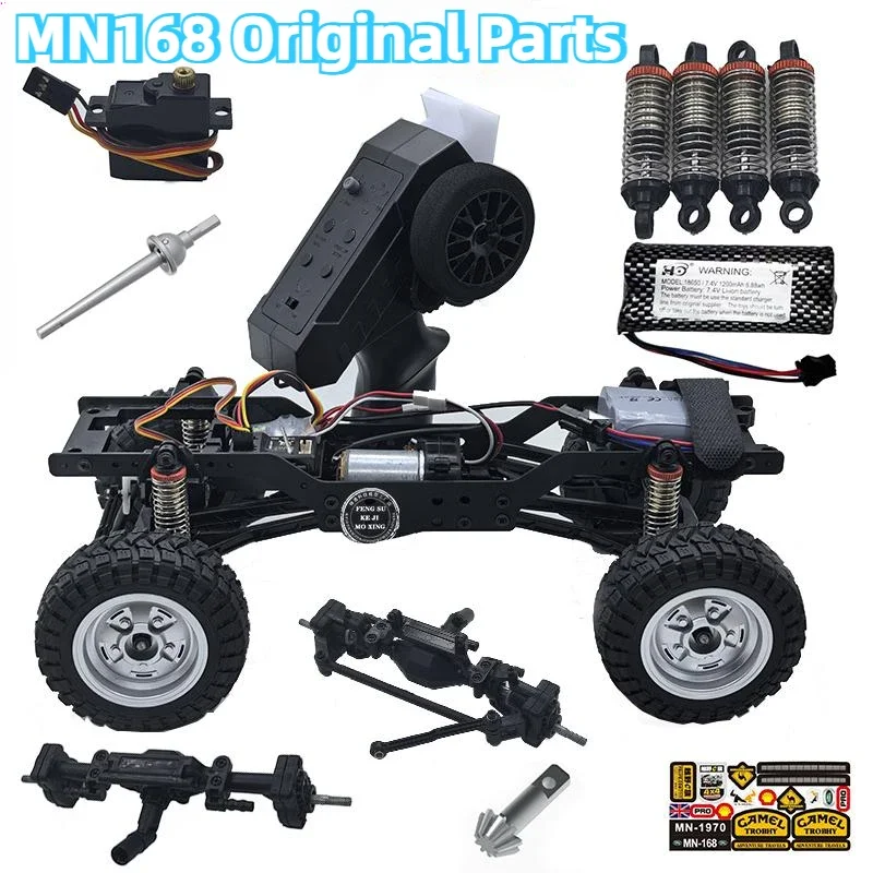 MN-MN168-RC-Car-Accessories-Original-Parts-Metal-Shock-Absorber-Connecting-Rod-Axle-Motor-Wave ...