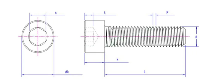 VIS,M4 5pcs-8 mm--2 5 pc-lot DIN912 TA2 GR2 m2 m2.5 M3 M4 M5 M6 M8 M10 ...