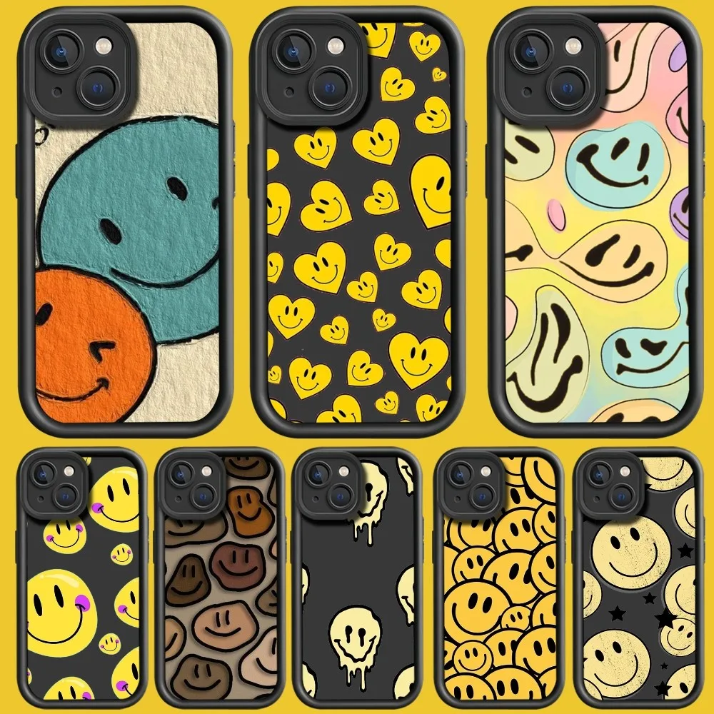 Bonita-funda-de-tel-fono-con-cara-sonriente-para-iPhone-15-11-12-13-14 ...