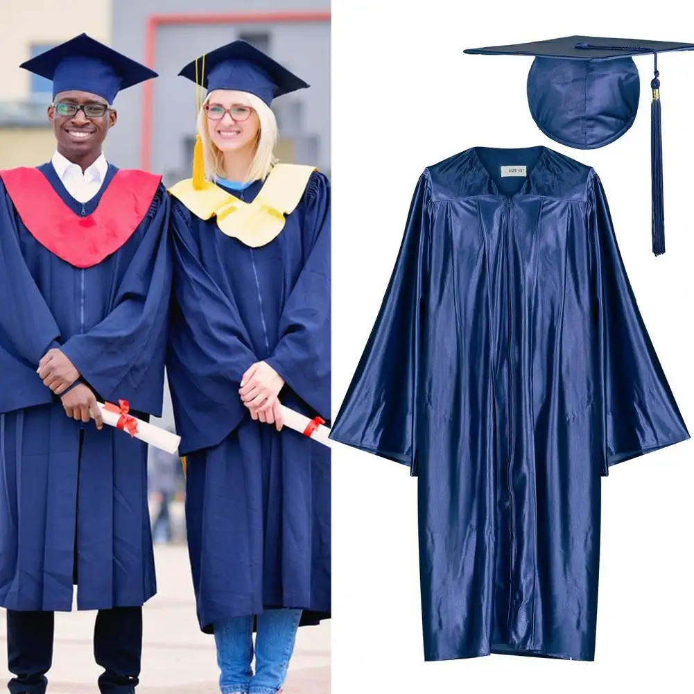Academic-Uniform-Premium-Unisex-Graduation-Robe-Cap-Set-with-Front ...