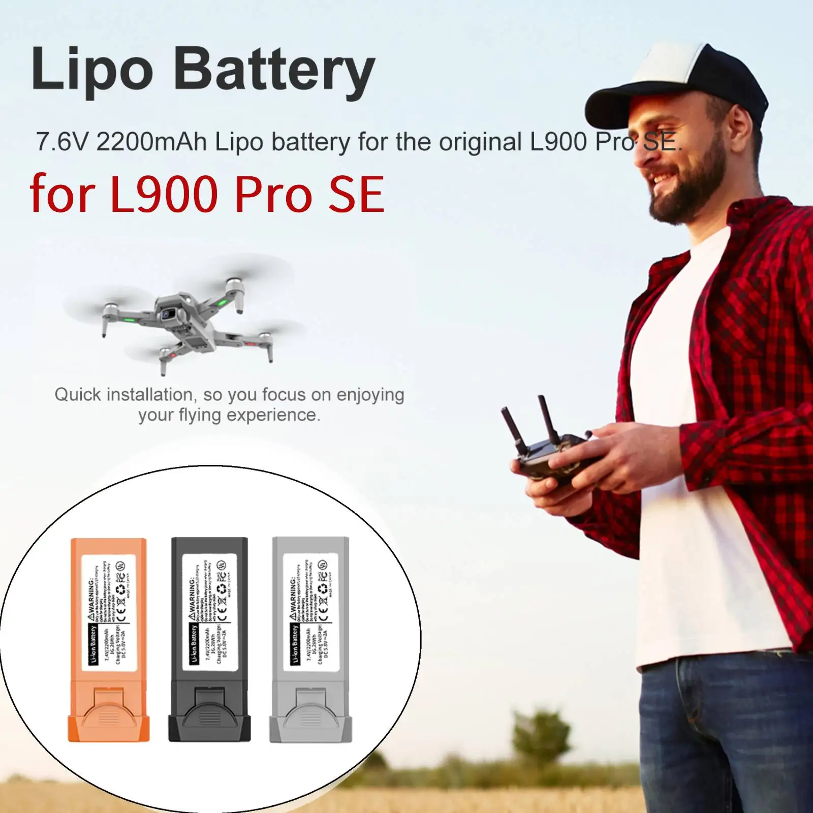 L900 PRO SE/L900 SE Max Drone Batteria Per L900 PRO Se Drone Lipo ...