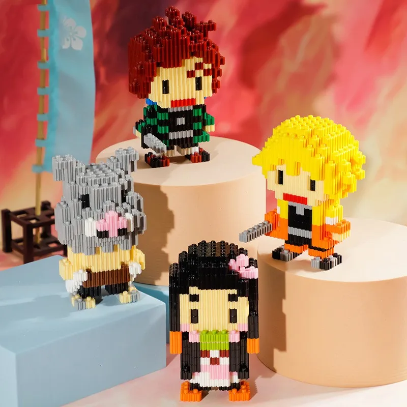 Demon Slayer Diamond Blocks Building Block Cartoon Anime, 46% OFF