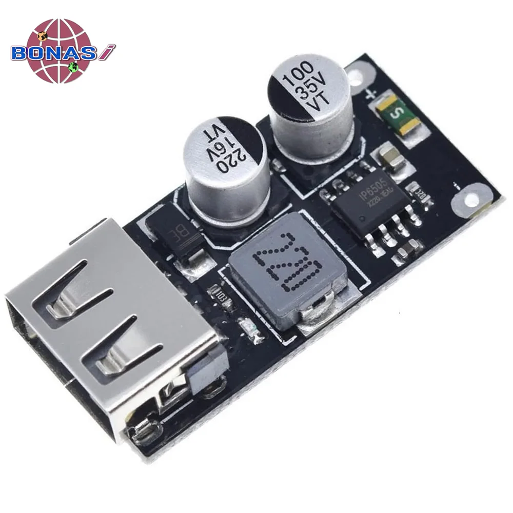 USB QC3.0 QC2.0 DC-DC 벅 컨버터 충전 스텝 다운 모듈, 고속 충전기 회로 레귤레이터 보드, 5V, 6-32V, 9V, 12V, 24V