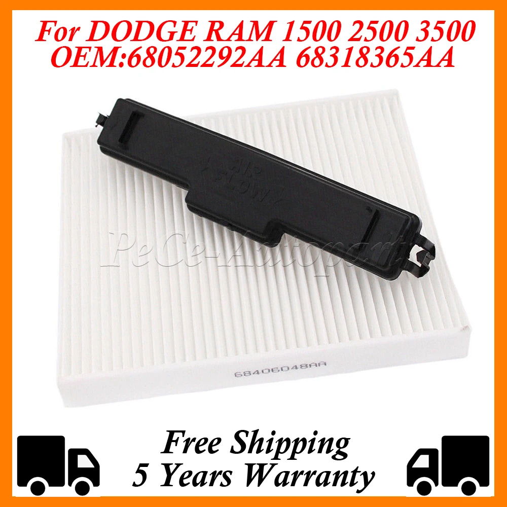 For DODGE RAM 1500 2500 3500 Jeep Chrysler Cabin Air Filter Kit Cabin ...