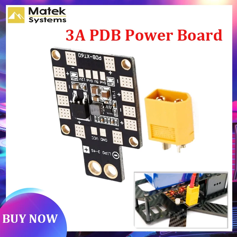 Matek-Systems-3A-PDB-Distribution-Module-XT60-with-Double-BEC-5V-12V ...