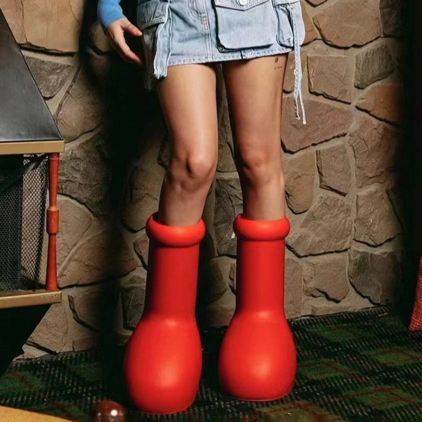 Astro Boy botas rojas grandes MSCHF para hombre y mujer, Botas de ...