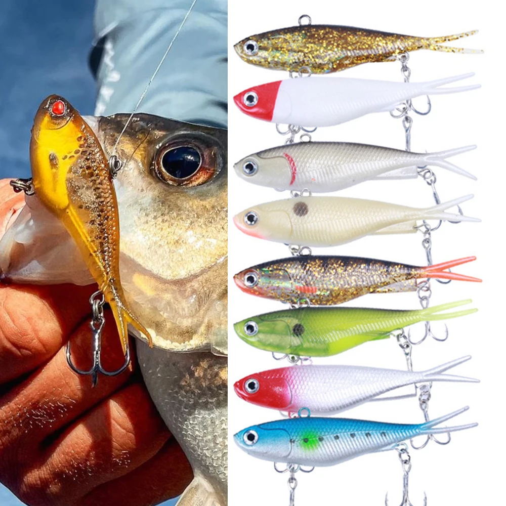 Metal Jig Head Soft VIB Lure 20g 30g Saltwater Softbait Silicone ...