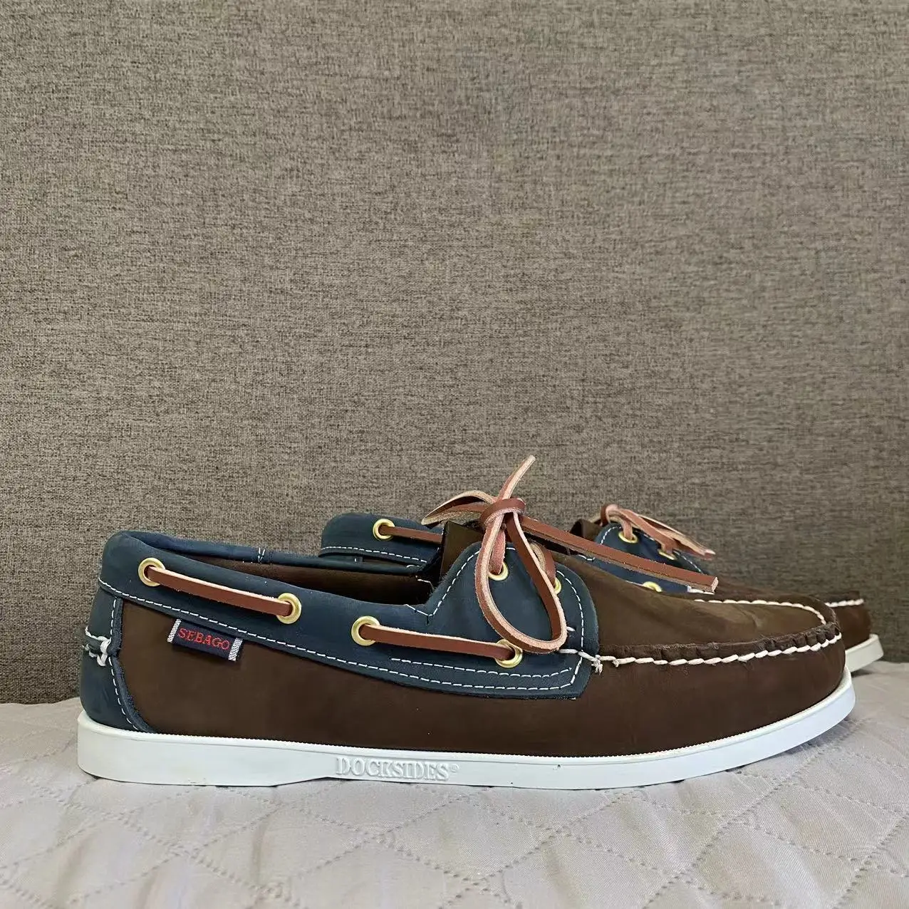 Sebago-Men-Homme-Authentic-Docksides-Shoes-Premium-Suede-Leather-Moc ...