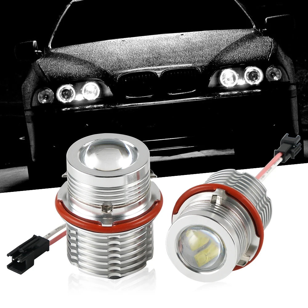 Luz LED Canbus para coche, marcador de Ojos de Ángel, sin errores, para BMW E87, E39, E60, E61 ...