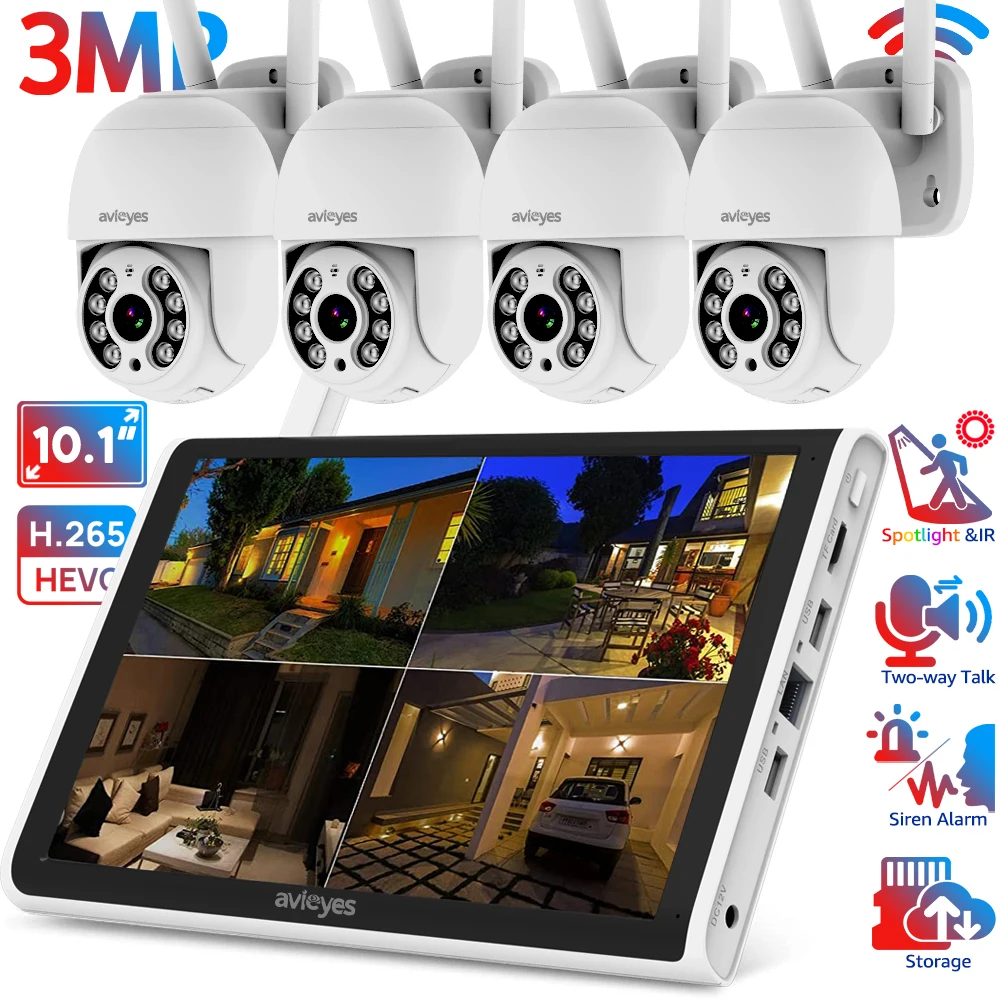 3MP-WiFi-CCTV-Kit-with-Monitor-Wireless-PTZ-IP-Camera-Surveillance ...