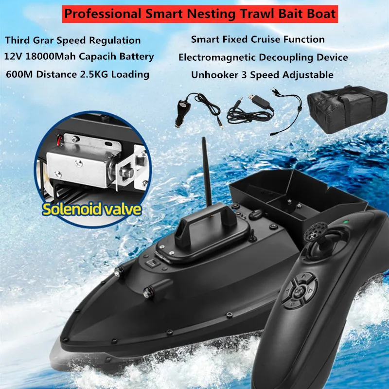 600M-2-5KG-Loading-Smart-Fixed-Speed-Cruise-RC-Fishing-Bait-Boat ...