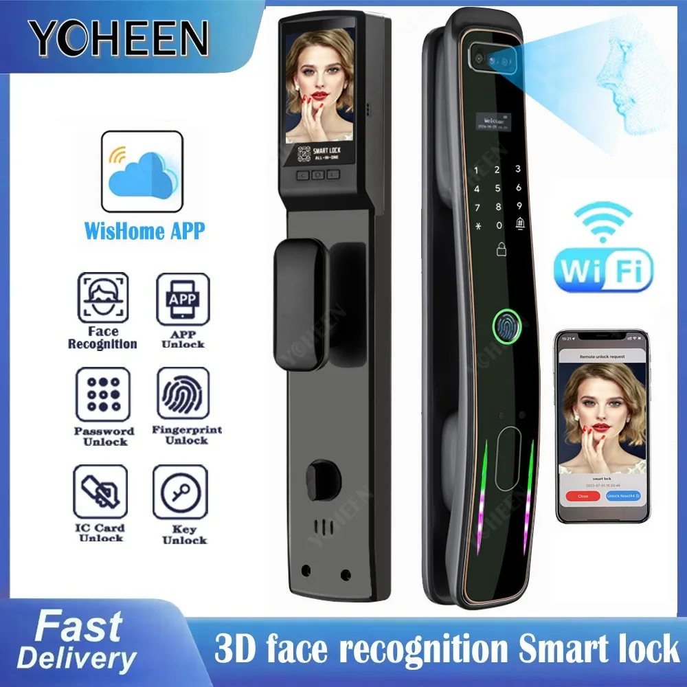 Reconocimiento-de-huellas-dactilares-facial-3D-cerradura-electr-nica ...