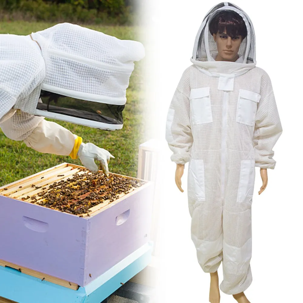 Beekeeping-Clothing-Suit-Full-Body-3-Layer-Ventilated-Bee-Protection ...
