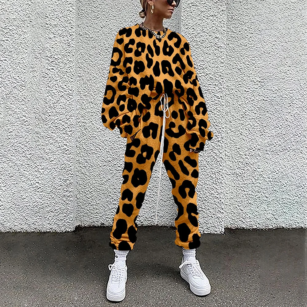 Autumn Women Two Piece Set Long Sleeve Pullover Tracksuits Spring ...