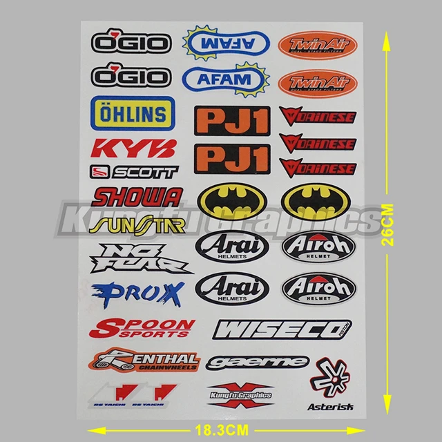 Motor Bike Logo Stickers