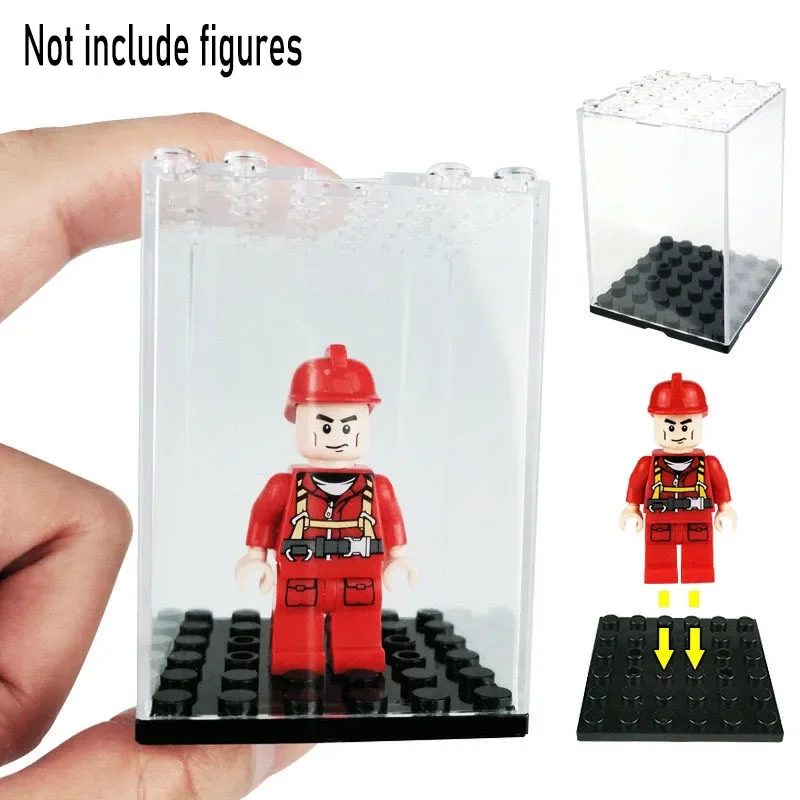 Stackable-Storage-Square-Box-Building-Block-Display-Box-Small-Particles ...