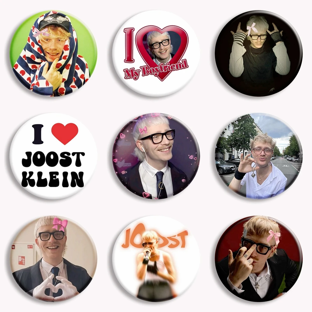 Hot Singer Joost Klein Soft Button Pin Creative I Love My Boyfriend ...