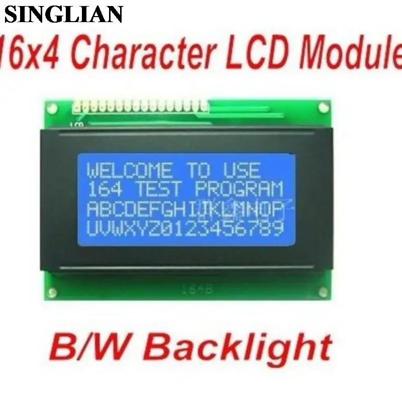 Lcd1604 Lcd Blue Screen 1604 16x4 Lcd Display Module 3.3v/5v Character ...