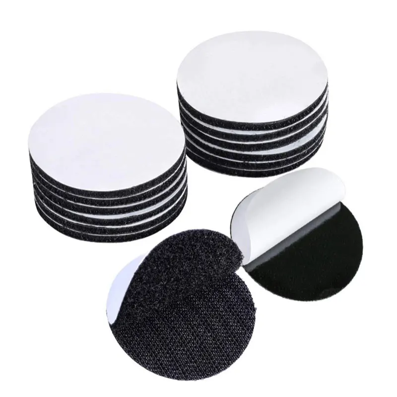 10-20PCS-Strong-Self-Adhesive-Hook-and-Loop-Fastener-Tape-Nylon-Magic ...