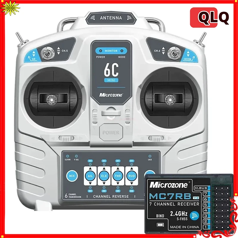 Microzone-Mc6c-2-4g-6ch-Controller-Transmitter-Receiver-Radio-System ...
