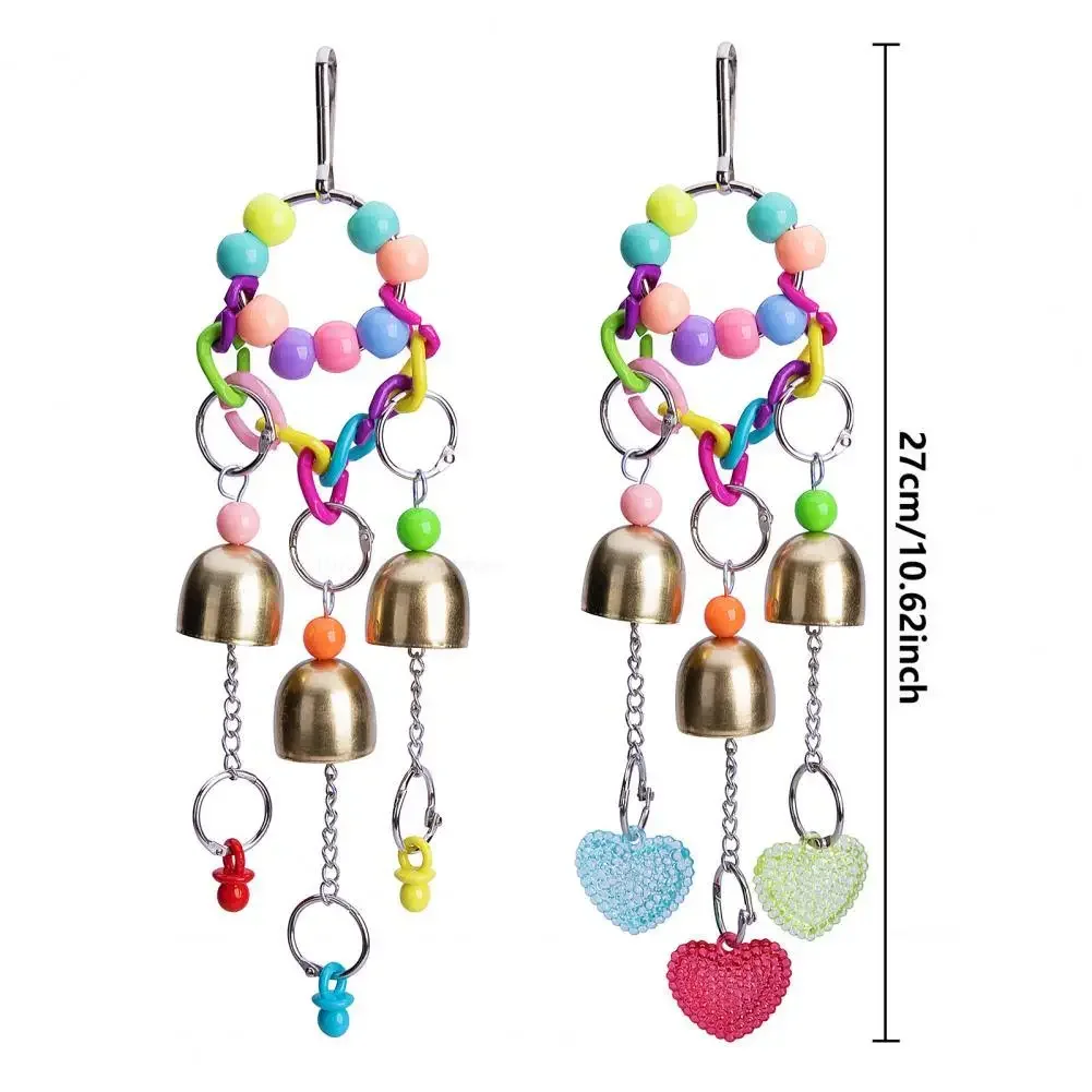 Bird Toys Hanging Practical Bell Design Big Parrot Toy Sturdy Bird Toy ...