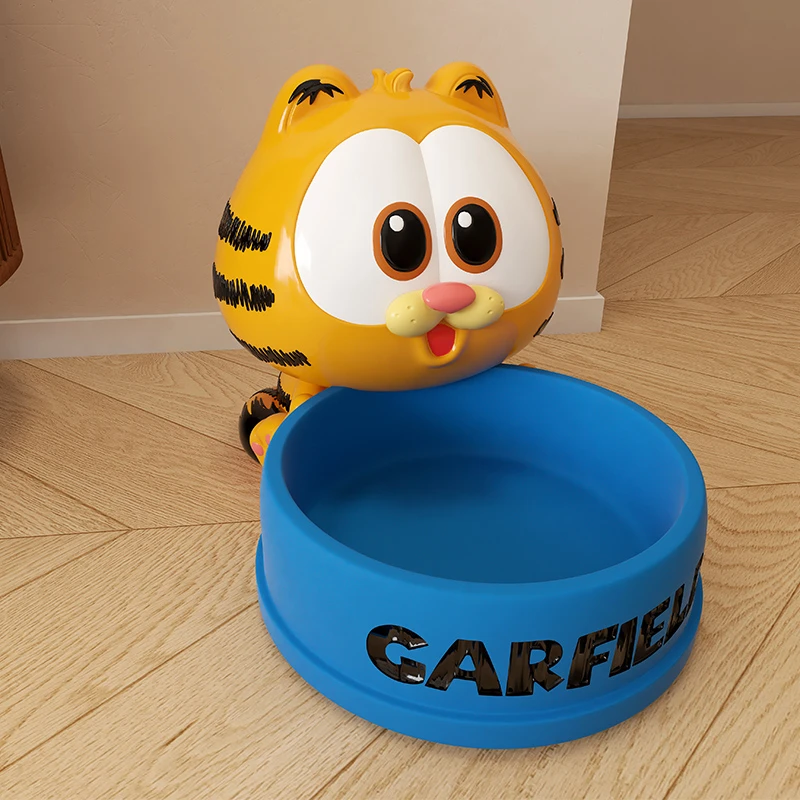 The-Garfield-Movie-Garfield-Bowl-Figure-Resin-Model-Pet-Cat-Dog-Food ...