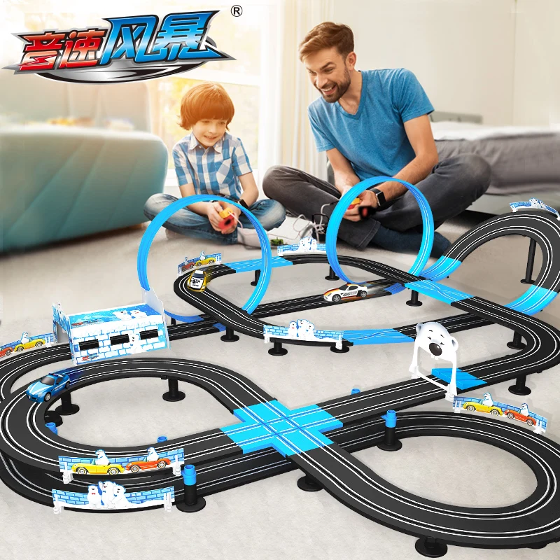 1:64 Track Racing Toy Electric Railway Track Toy Set Racing Track ...