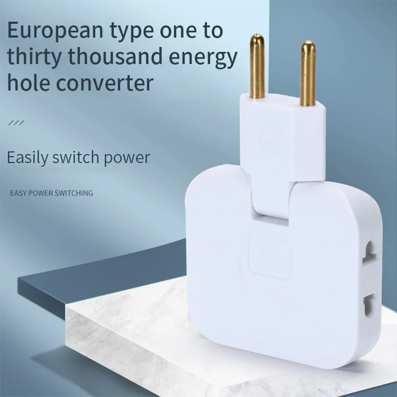 EU-Plug-3-AC-Outlet-Power-Strip-Multiprise-1-Convert-3-Extension ...