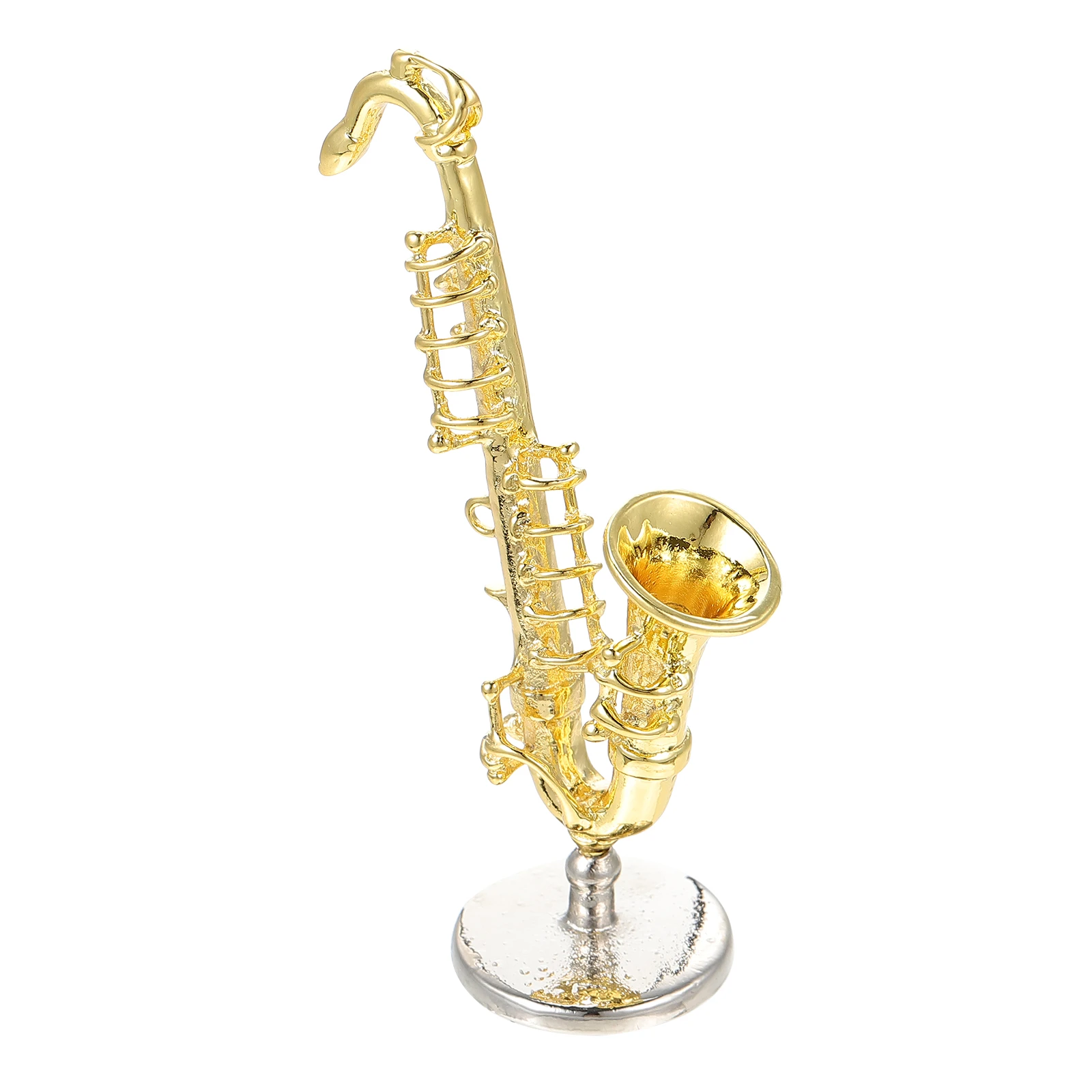 Mini instrumento musical saxofone modelo em miniatura casa decoração ...