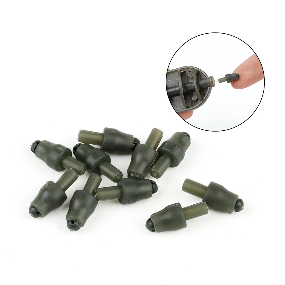 10pcs Carp Fishing Method Feeder Connector Inline Quick Change Bead For ...