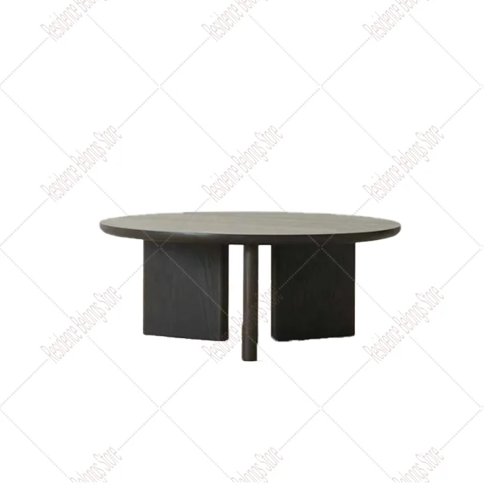 Bed-Round-Coffee-Table-Wooden-Black-Adjustable-Convertible-Side-Table ...