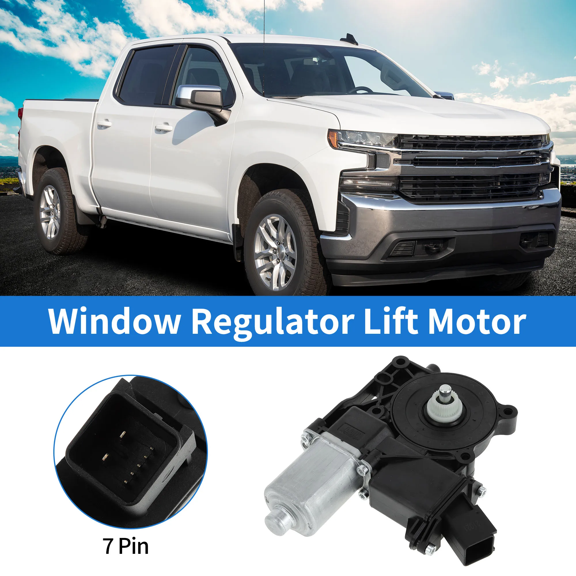 UXCELL No.22921493 Power Window Regulator Lift Motor for Chevrolet ...
