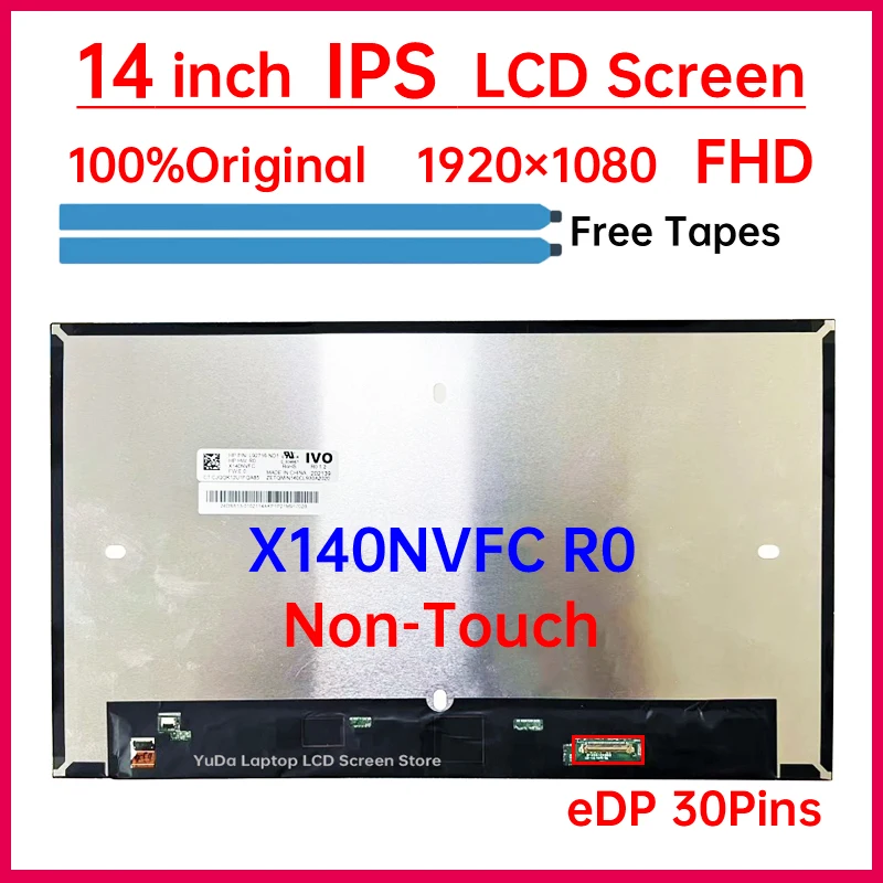 14 Inch Laptop LCD Screen X140NVFC R0 For HP EliteBook 840 G8 Display ...