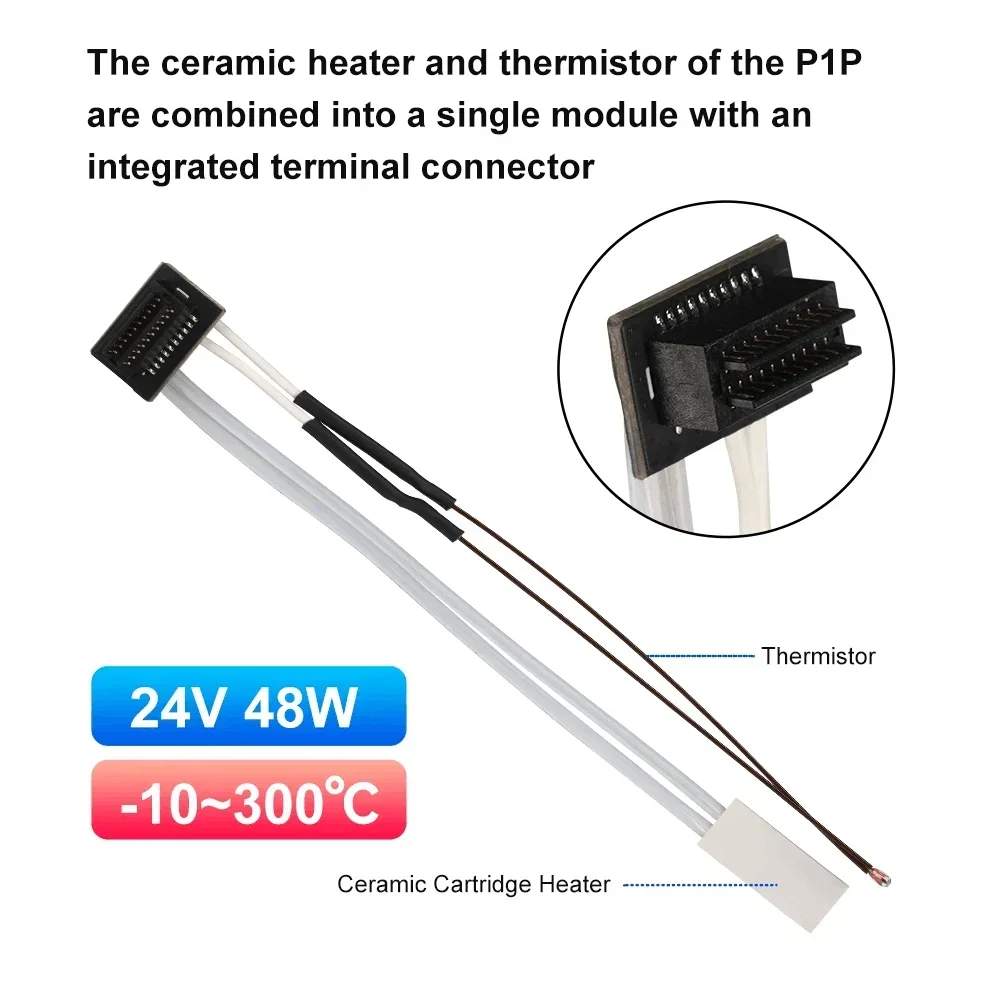 Bambu Lab P1s Hardened Steel Nozzle Bambu Lab P1P/P1S Ceramic Heater ...