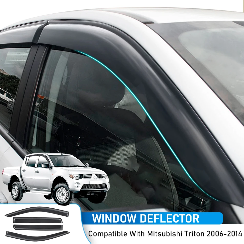 Mitsubishi 2006 L200 ISPEED Wind Deflectors For Mitsubishi L200/Triton ...