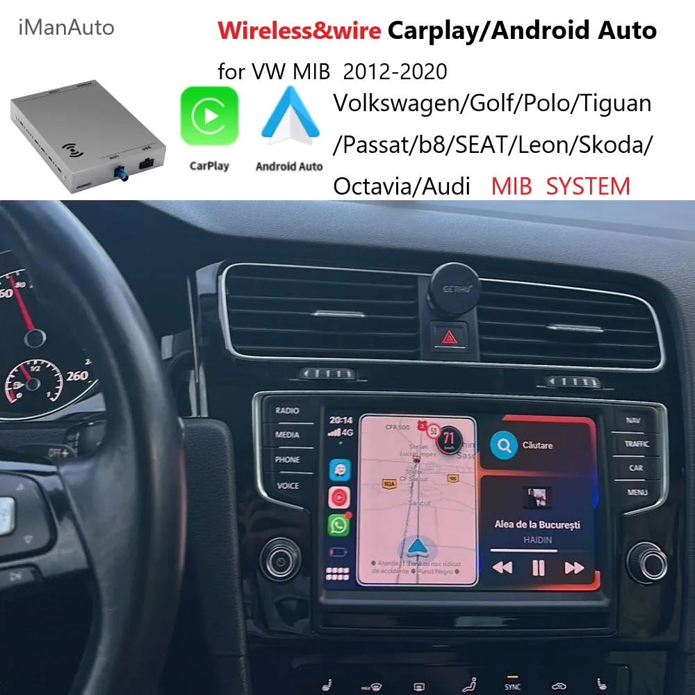 Interface-Auto-Android-sem-fio-para-Volkswagen-Apple-Carplay-Polo-Golf ...